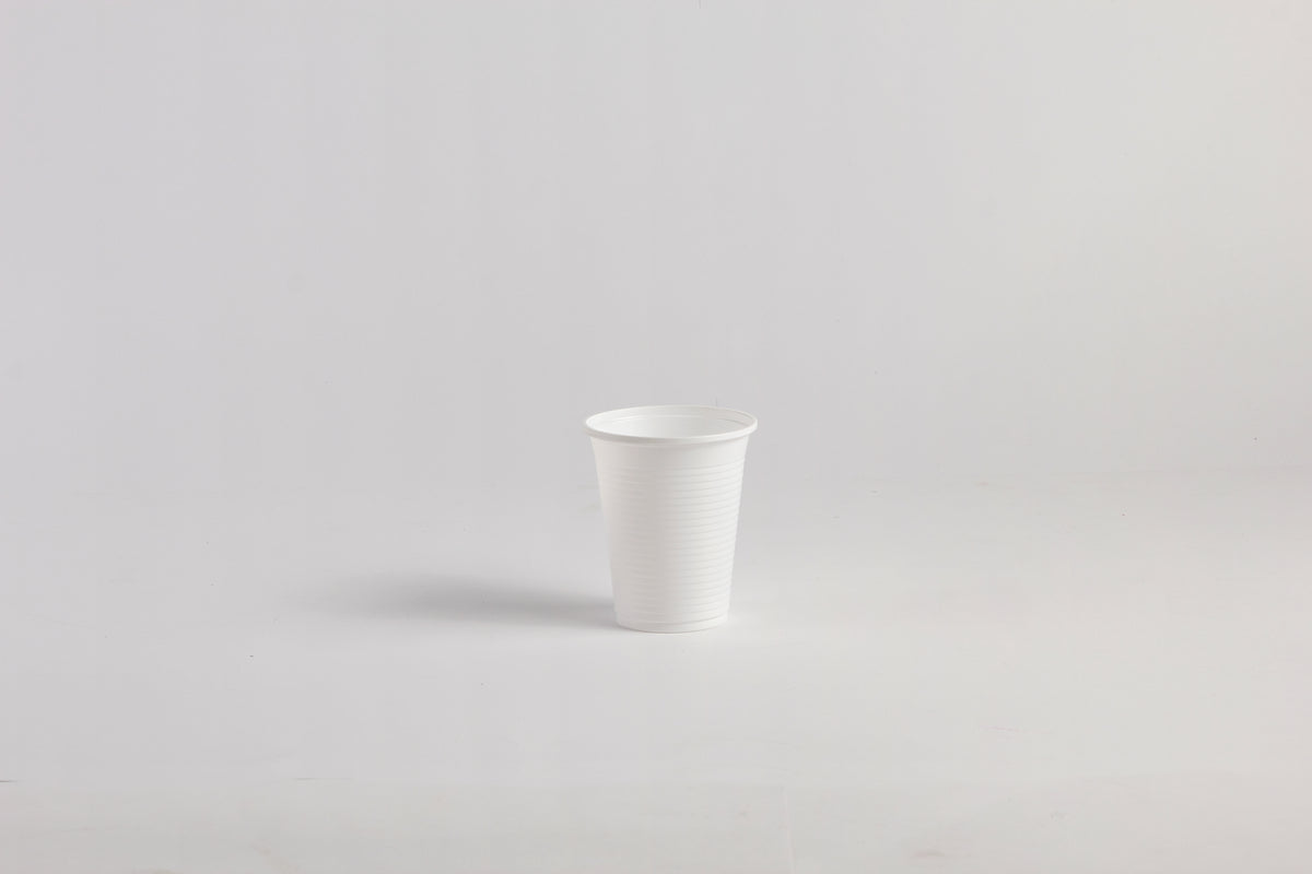 PLASTIC CUPS WHITE 180CC ADVANCED 100PCS*30PKT — Zizette